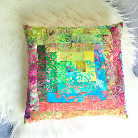 Accents | Multicolor Quilted Throw Pillow | Poshmark
